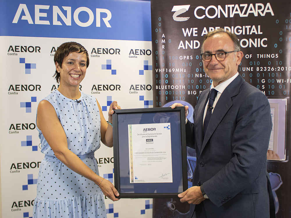 La empresa de gestión de aguas Contazara recibe el certificado ...