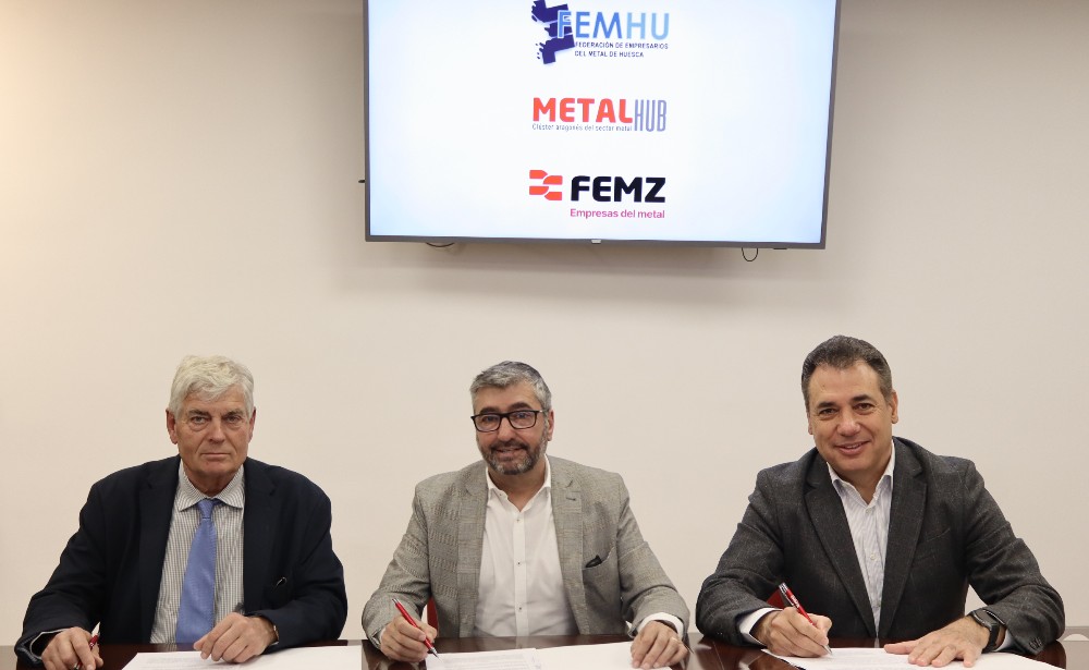 FEMZ, MetalHUB y FEMHU unen fuerzas para impulsar el desarrollo del sector del metal en Aragón